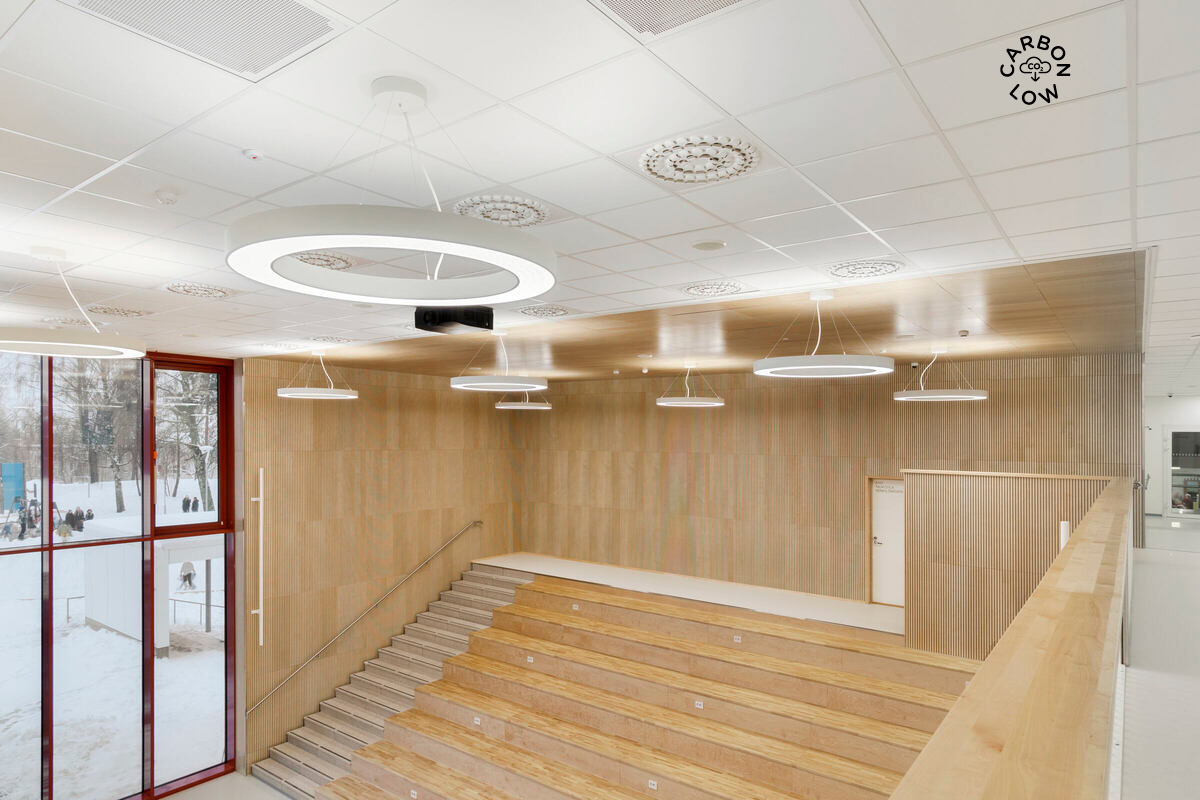 Innovative low-carbon solutions enhance sustainability at Finnish school | Articles | Ecophon